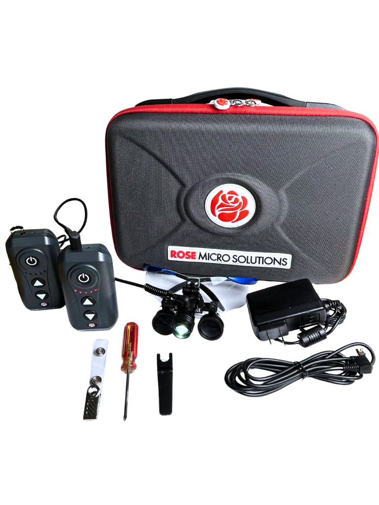 Rose Safety Frame Flip Up Loupe with PowerPack Light Kit – Rose Micro ...